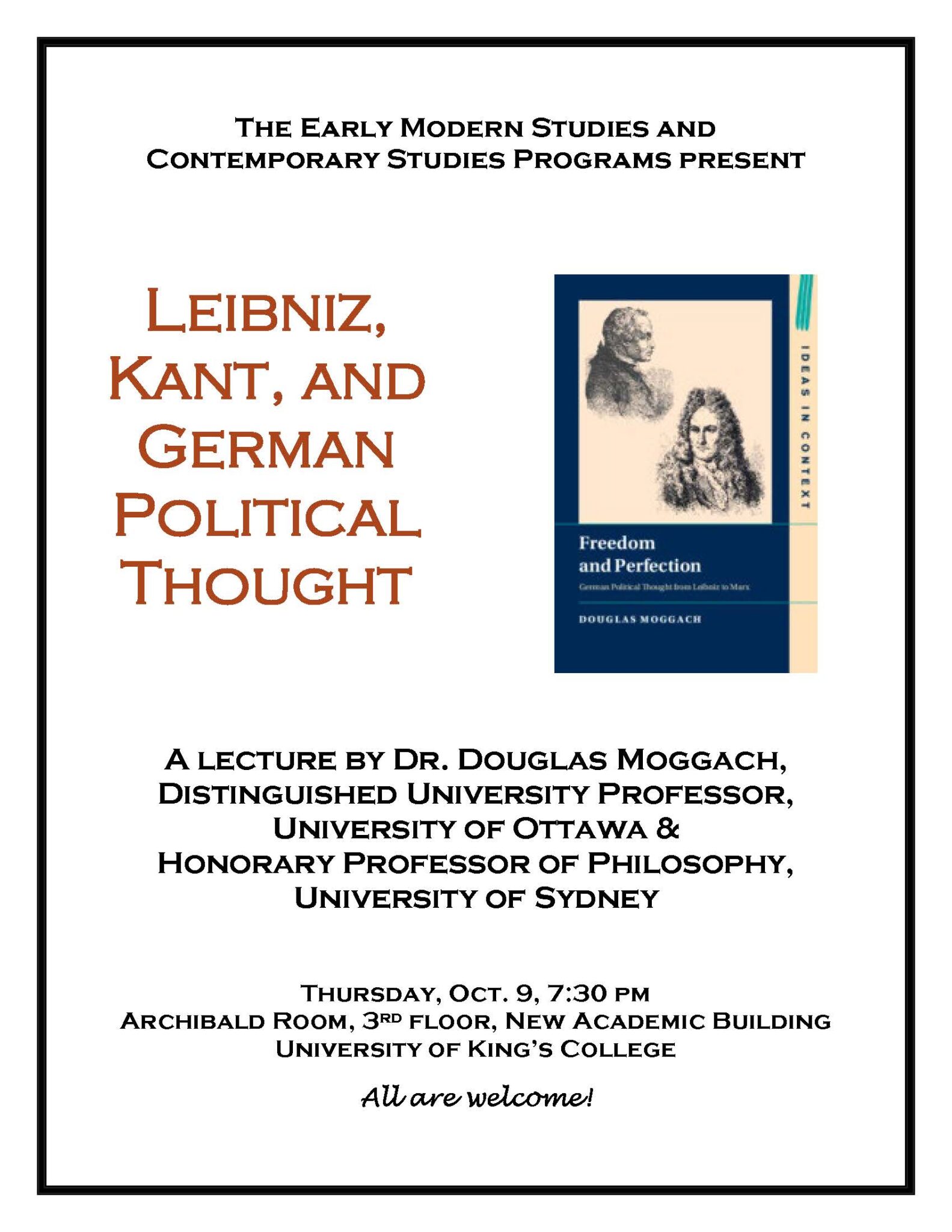 Leibniz, Kant & German Thought - Public Lecture